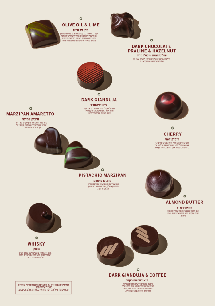 הפרלינים שלנו | cardinal chocolate